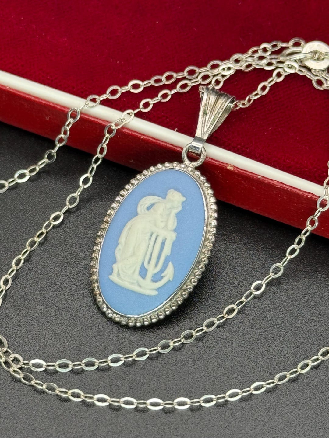 Vintage Wedgwood Pendant Necklace for Women Greek Mythology Gift for ...