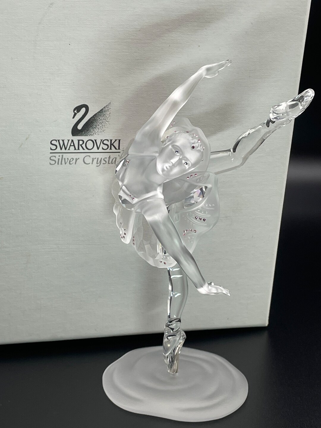 Vintage Swarovski Large Ballerina Figurine Swarovski Gift Silver ...