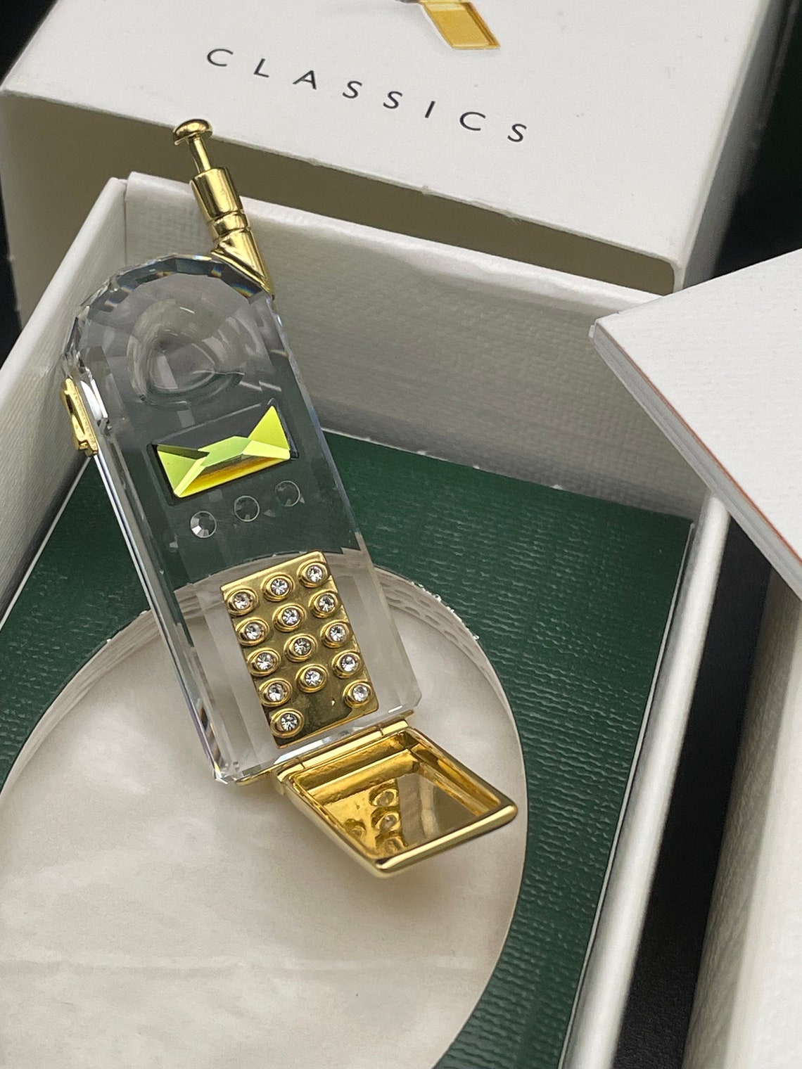 Vintage Swarovski Crystal Mobile Phone Figurine, Classics Collection ...