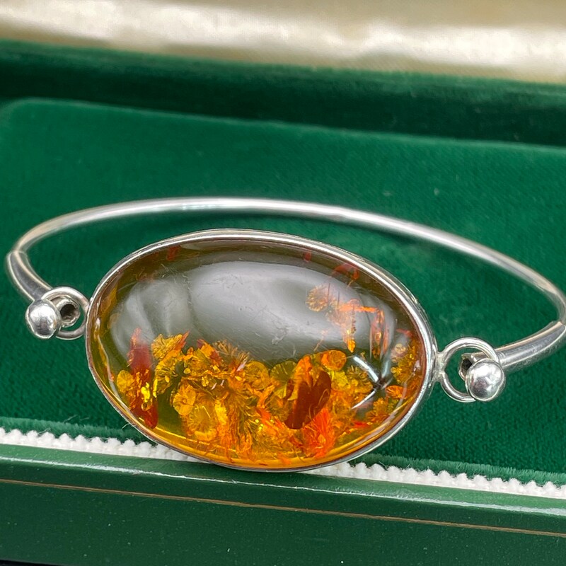 Amber Bangle - Etsy