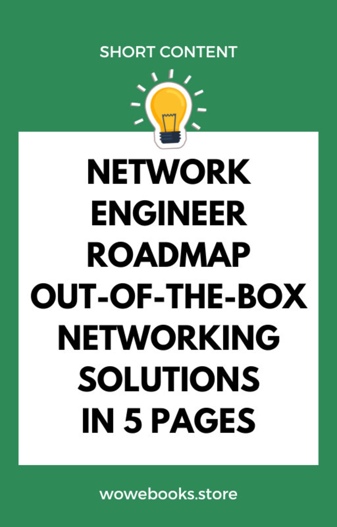 Network Engineer Roadmap Out-of-the-box Networking Solutions in 5 Pages ...