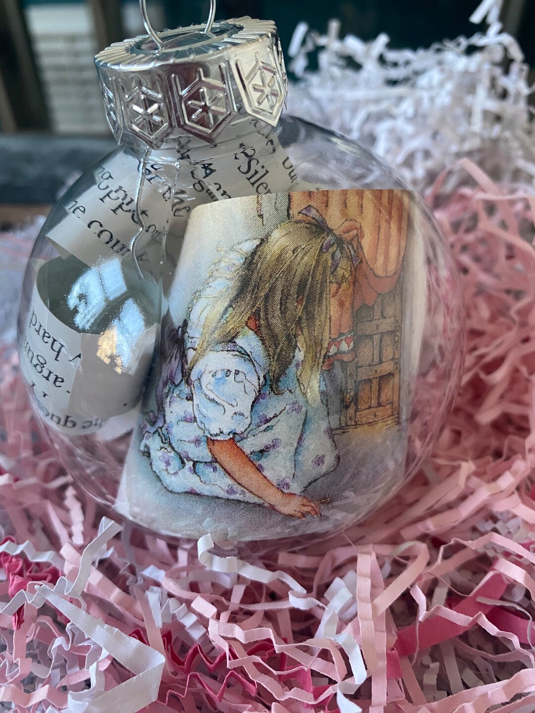 Childrens Book Bauble Alice in Wonderland Mad Hatter White - Etsy