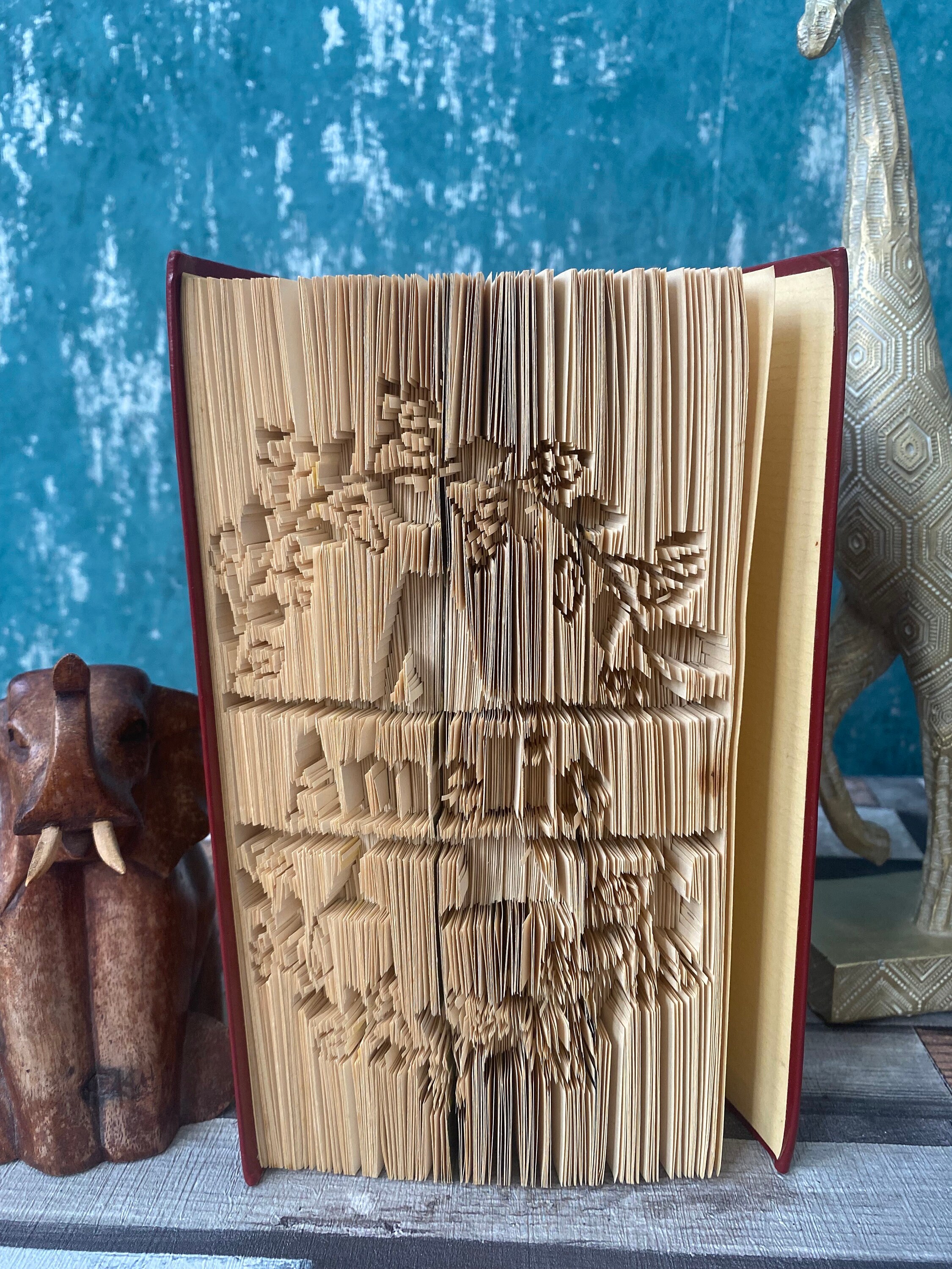 Monogram Cut and Fold, Combination Book Folding Pattern - Etsy