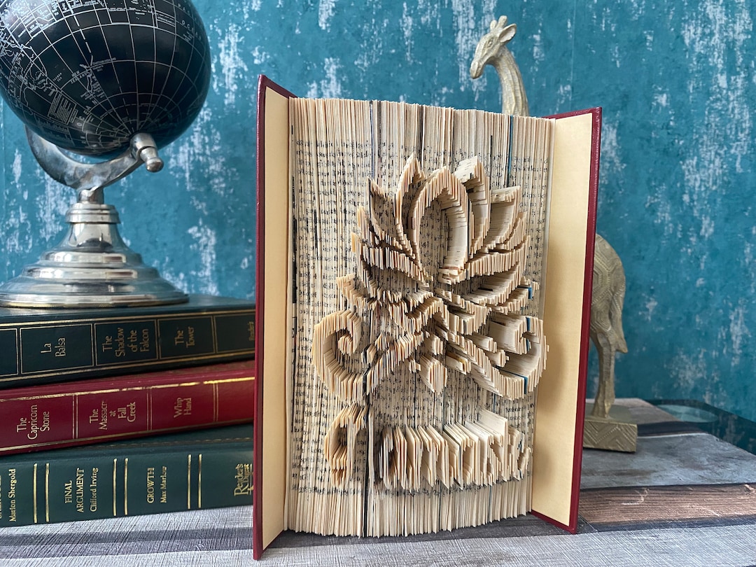 Namaste Folded Book Art - Etsy