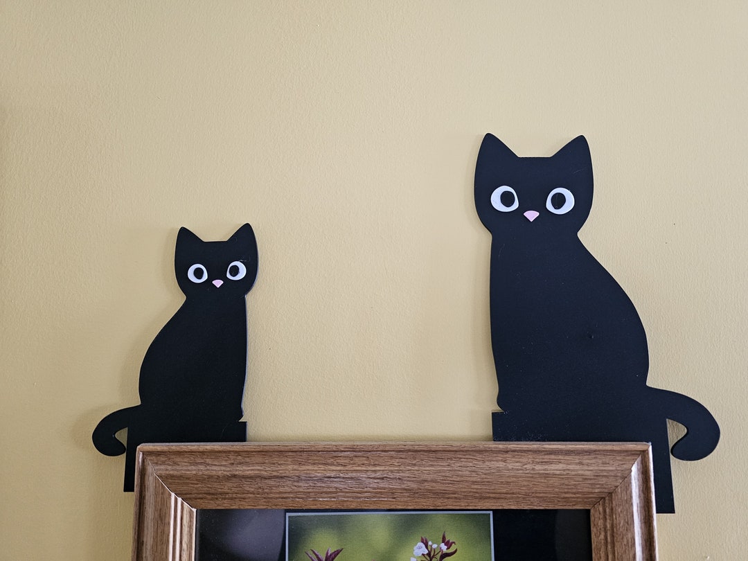 Cute Cat Door Frame Decoration. Large and Small Sizes Available. Over ...