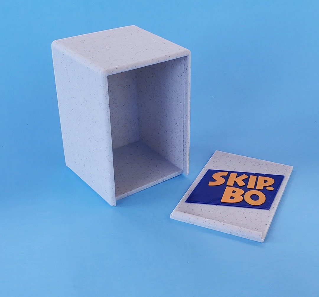 Skip Bo Card Storage Box. 3d Printed PLA Plastic Container for Playing ...