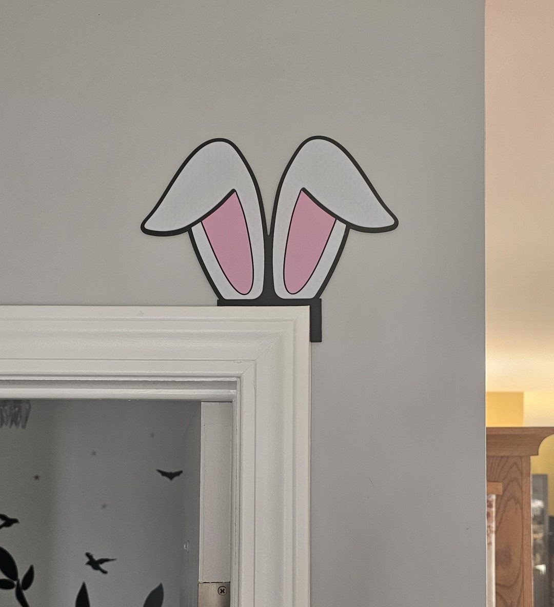 Bunny Ears Door Frame Decoration. 2 Flopped Ear Style. Cute Easter ...