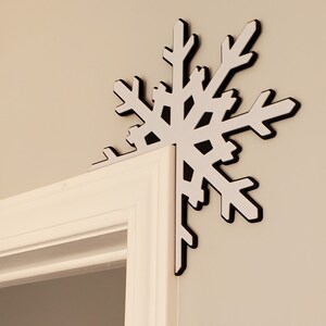 Snowflake Door Frame Christmas and Winter Decoration - Design 1 - Etsy