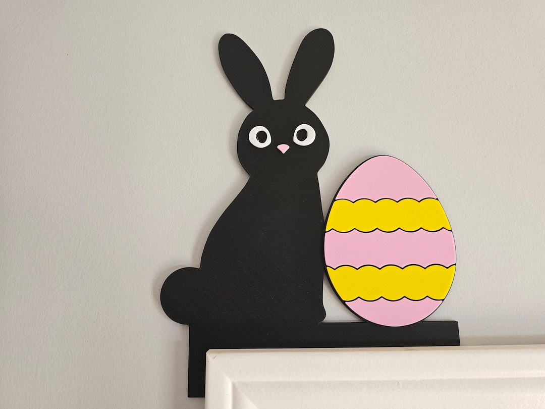 Bunny and Egg Door Frame Decoration. Cute Easter Decoration. Over the ...