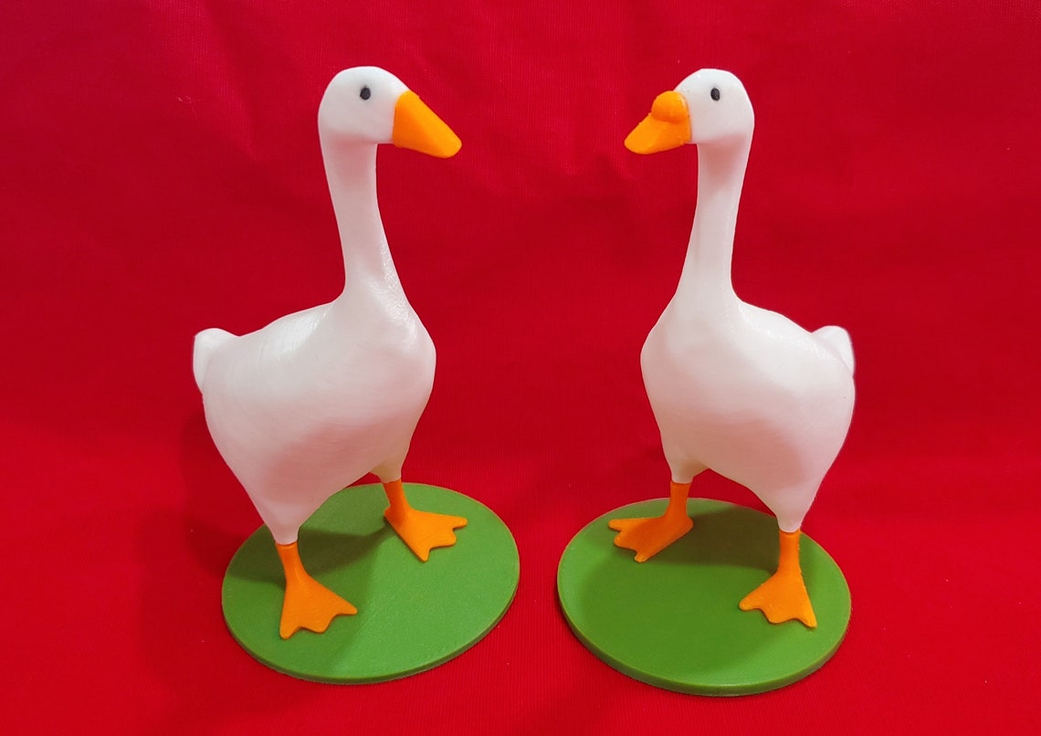 Untitled Goose Game 3d Printed Goose Statue Honk | Etsy