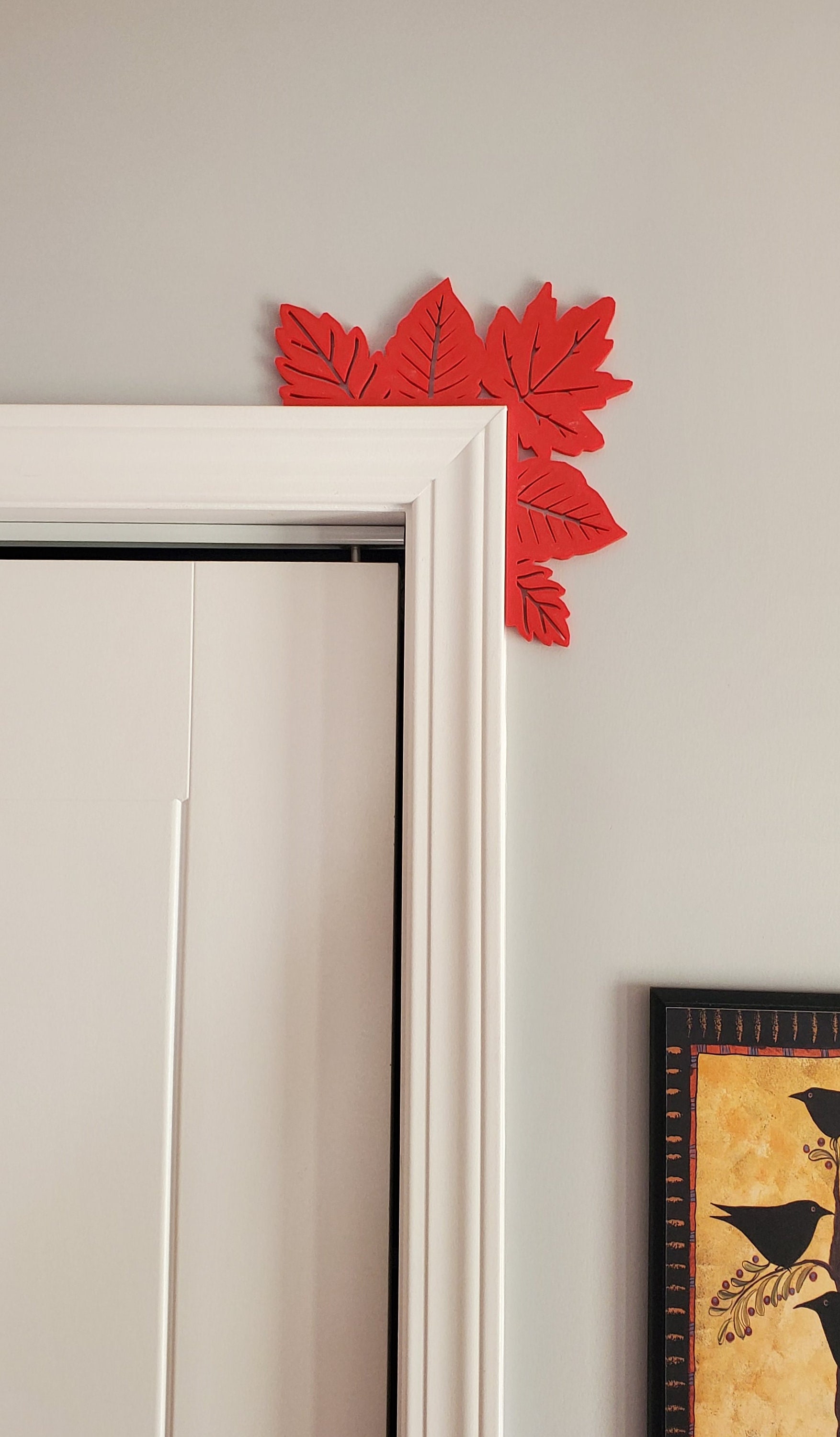 Fall Leaves Door Frame Decoration. Fall Season Decor - Etsy