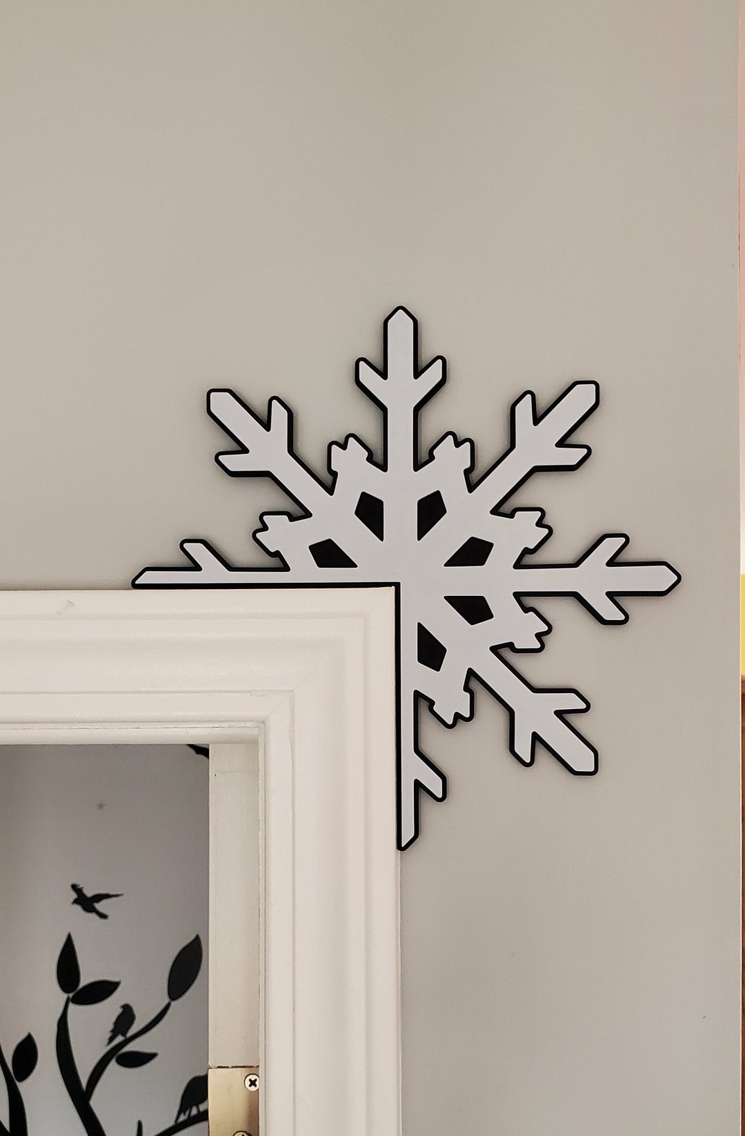 Snowflake Door Frame Christmas and Winter Decoration - Design 1 - Etsy