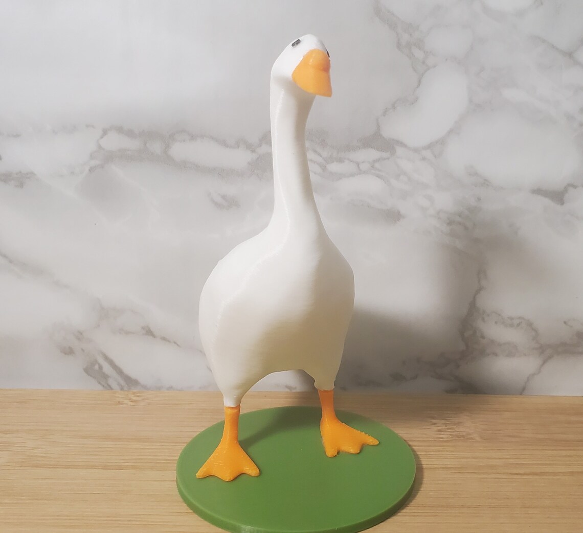 Untitled Goose Game 3d Printed Goose Statue Honk | Etsy