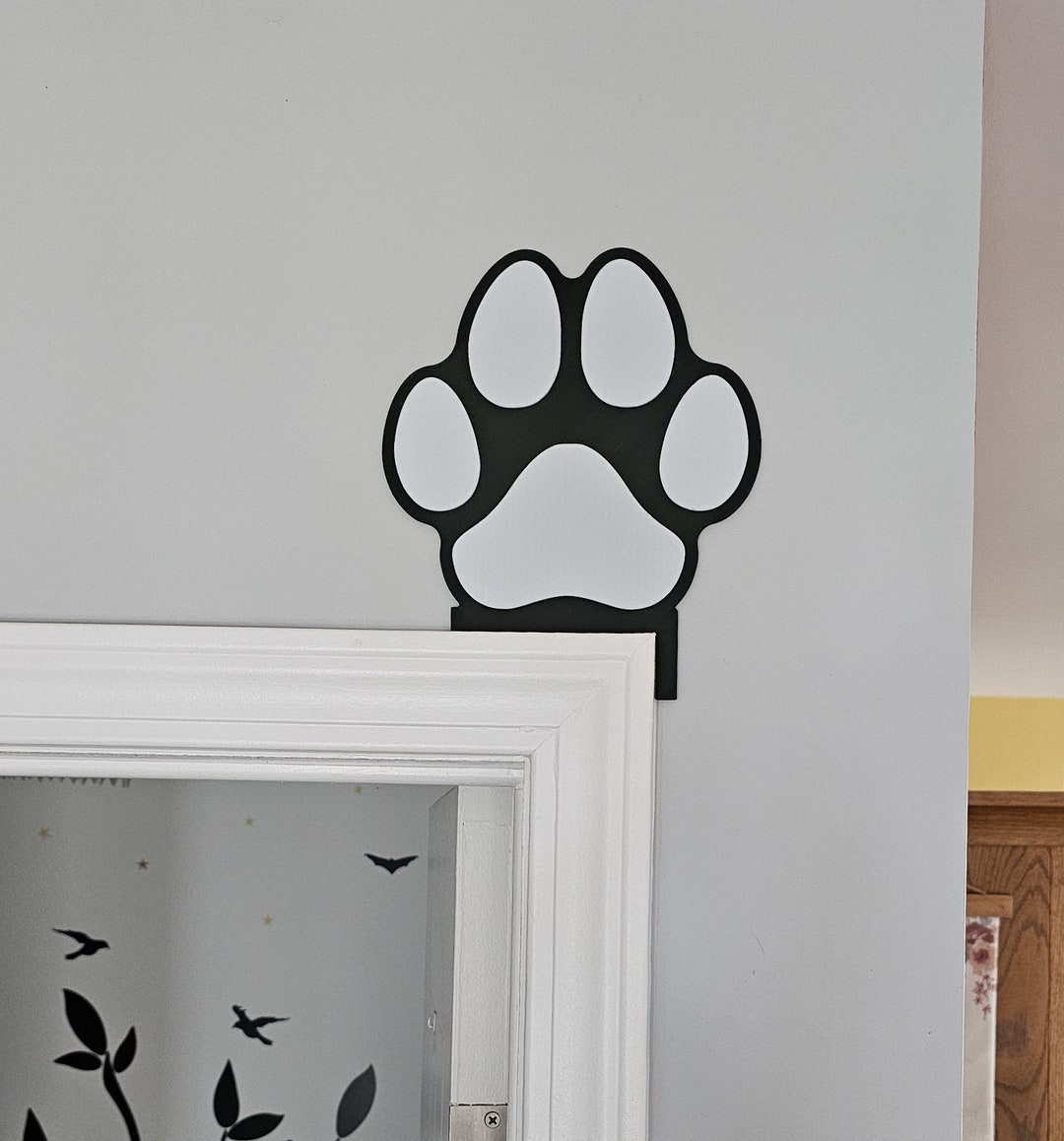 Dog Paw Door Frame Decoration. Over the Corner Decor for Dog Lovers - Etsy