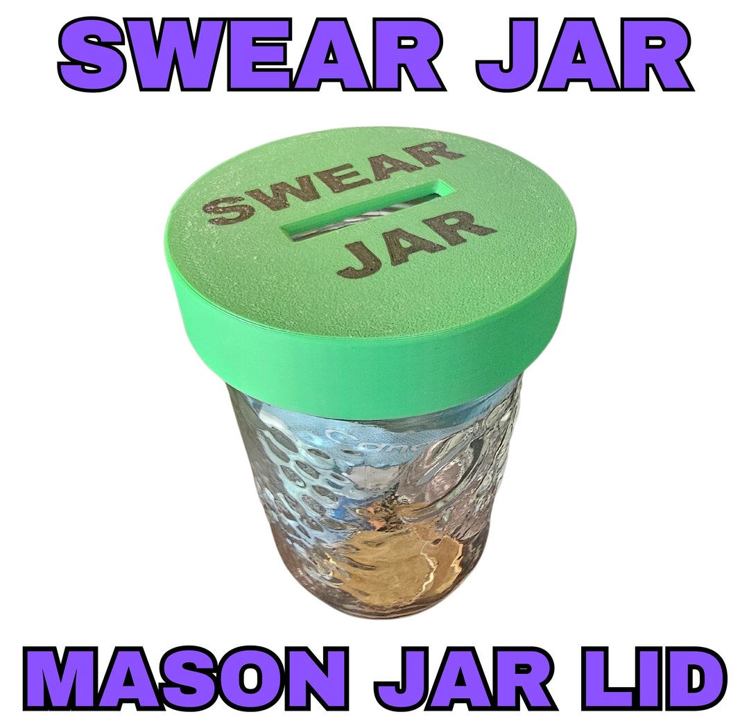 Swear Jar Lid for Mason Jars - Screw on Novelty Item - Piggy Bank - Etsy