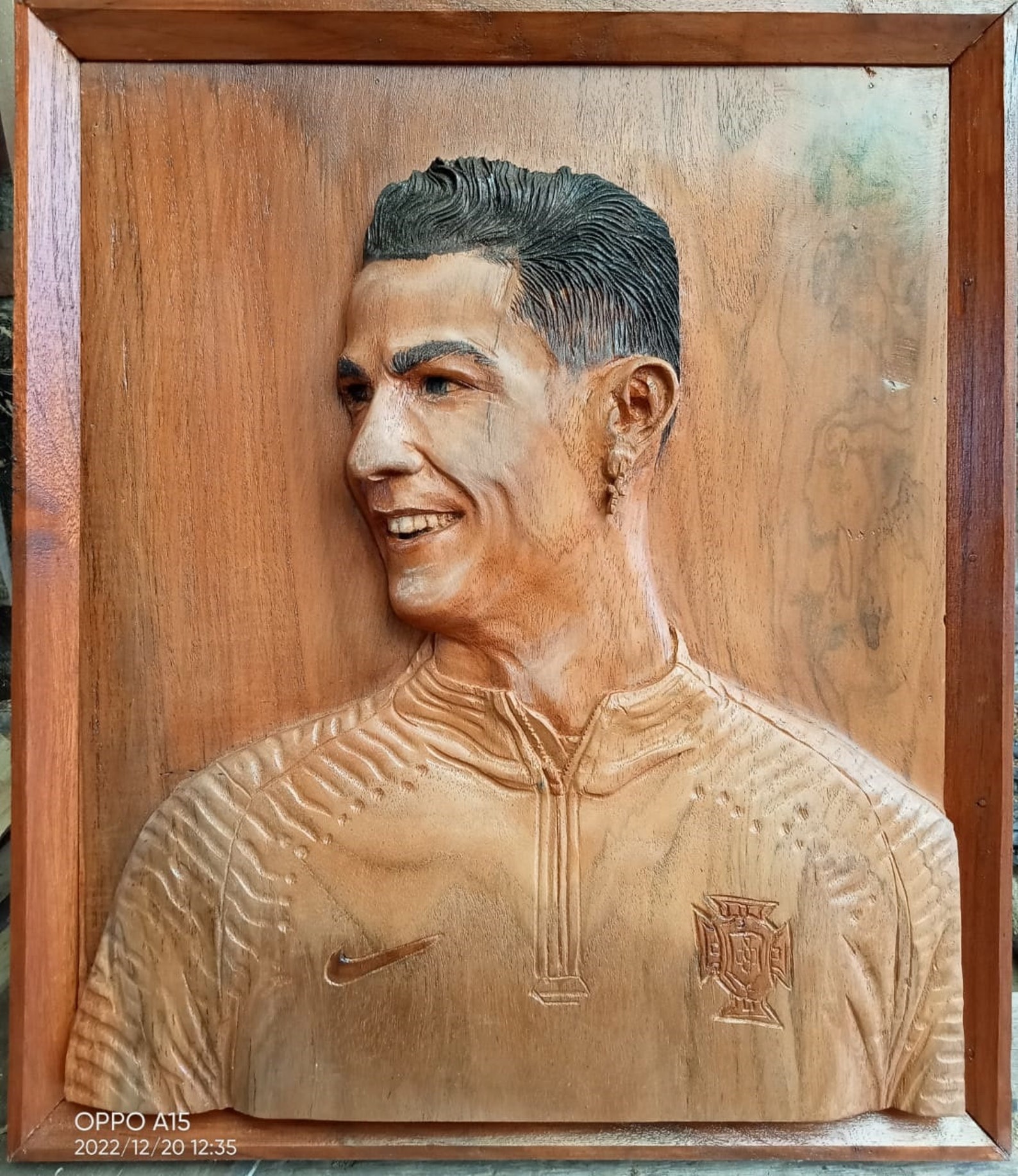 Custom Handcarved 3D Wood Portrait, Personalized Portrait Carving From ...