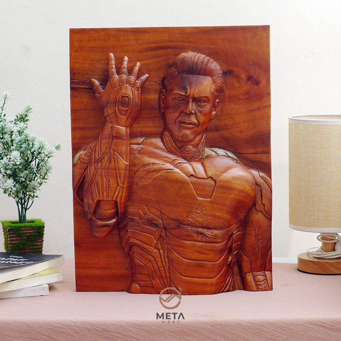 Handcarved Custom Wooden Portrait Sculpture, Personalized Portrait ...