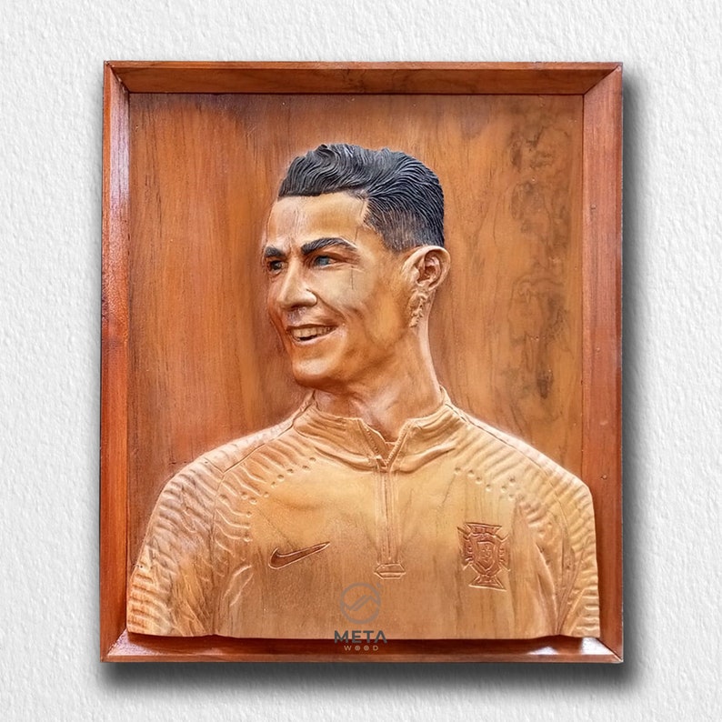 Custom Handcarved 3D Wood Portrait, Personalized Portrait Carving From ...