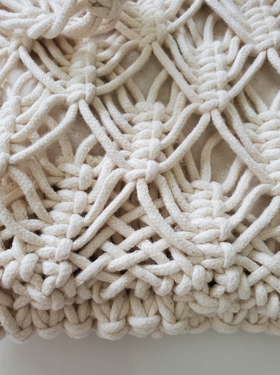 Sold-handmade Macrame Bag With Removable Inner Bag - Etsy