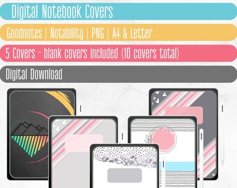 5 Digital Notebook Covers for Tablets and iPad Suitable for - Etsy