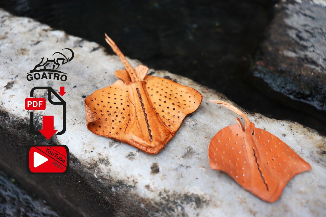 Leather Stingray Model PDF Pattern – DIY Keychain, Bag Ornament - Etsy