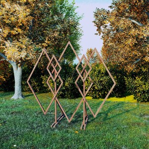 DIY Geometric Wedding Arch Plans – Rustic Boho Decor (PDF Download) - Etsy