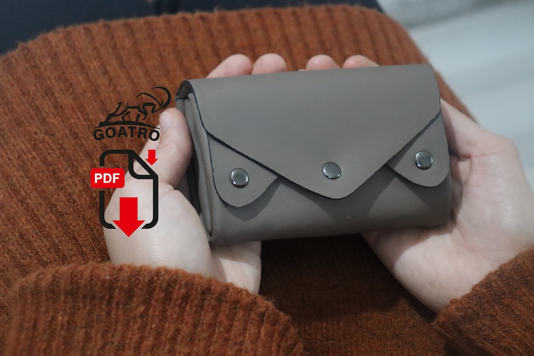 Wallet Pattern,no Sewing Rivet Wallet,leather No Sewing Rivet Coin Bag ...