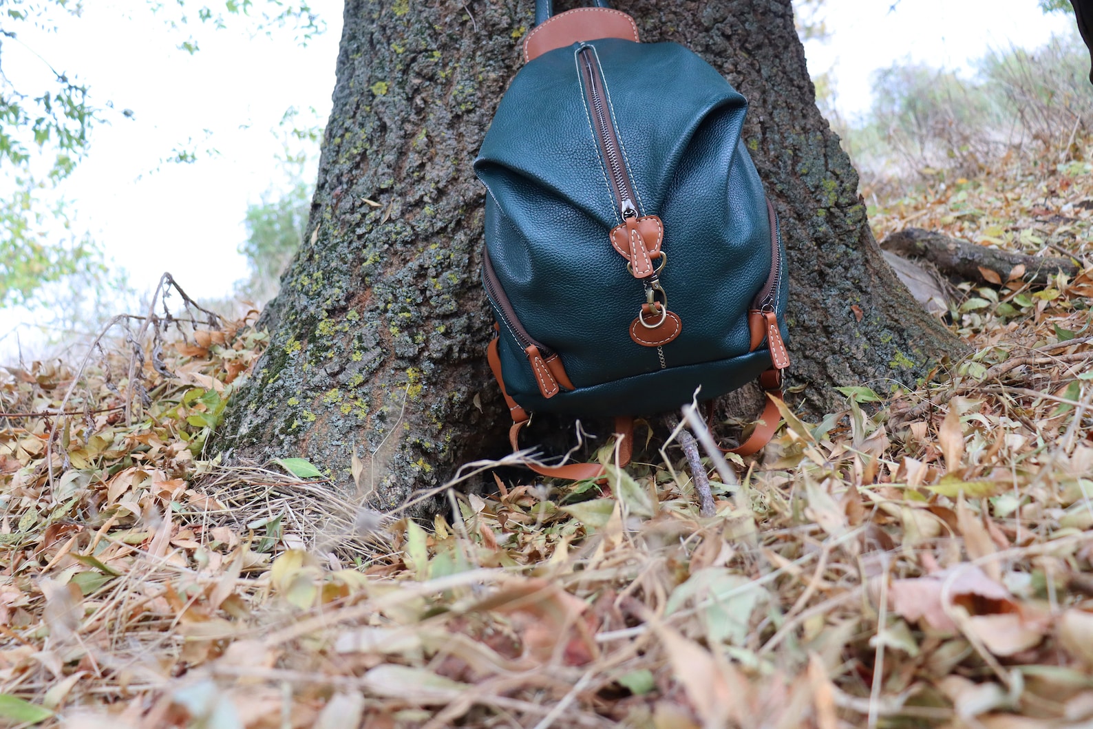 Leather Backpack Template -,designer Bag Model-leather Backpack Model ...