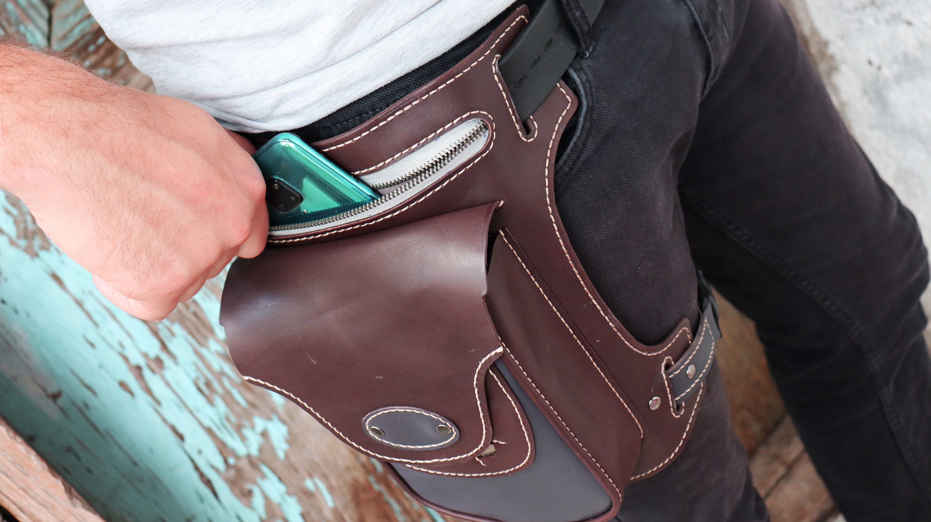 Leather Biker Leg Bag PDF Pattern - Etsy