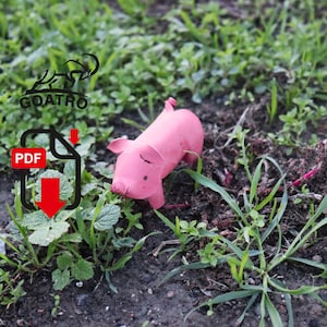 Pig, Toy Designs- Leather Pattern Crafts- Animal Patterns/ Leather ...