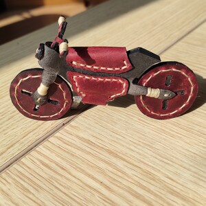 Motorcycle Leather Keychain Pattern - Leather Motorcycle Pdf Template ...