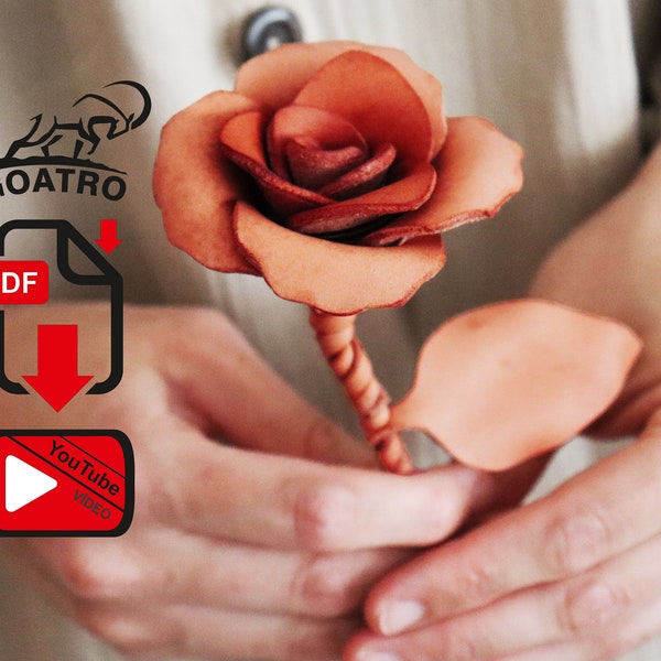 Leather Rose - Etsy