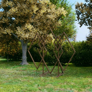 DIY Geometric Wedding Arch Plans – Rustic Boho Decor (PDF Download) - Etsy
