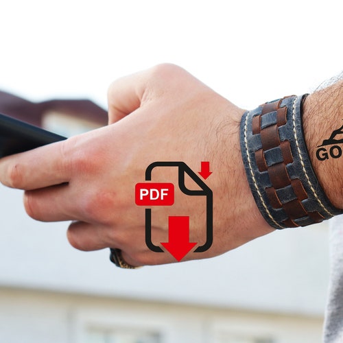 Leather LINK Bracelet Pattern - Etsy