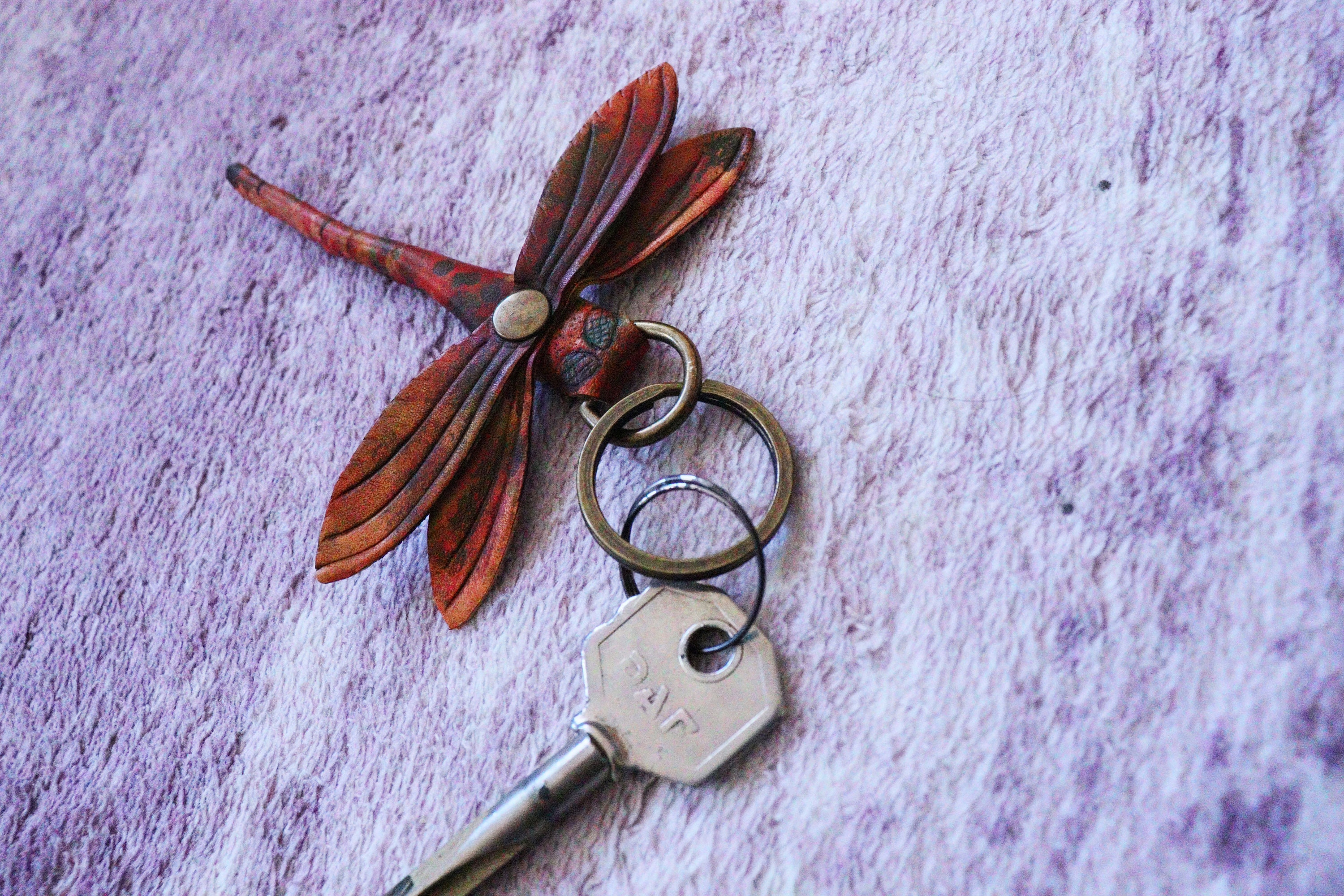 Leather Dragonfly Keychain Pattern, A4 SVG (digital Download) - Etsy