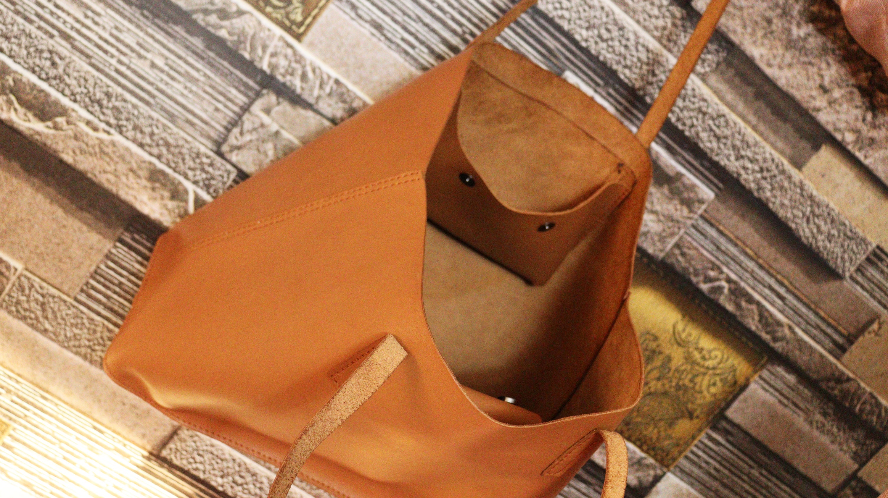 Leather Tote Bag PDF Pattern – Crossbody Purse Template (digital ...