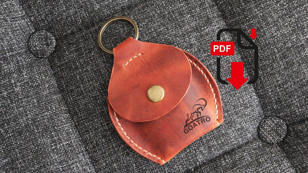 Round Coin Purse, Pdf Keychain Purse Model DIY, Coin Template - Etsy