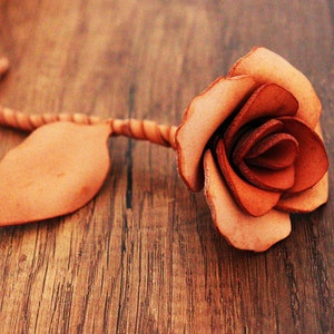 Leather Rose Pattern – DIY Flower, Bag Ornament (PDF Pattern) - Etsy