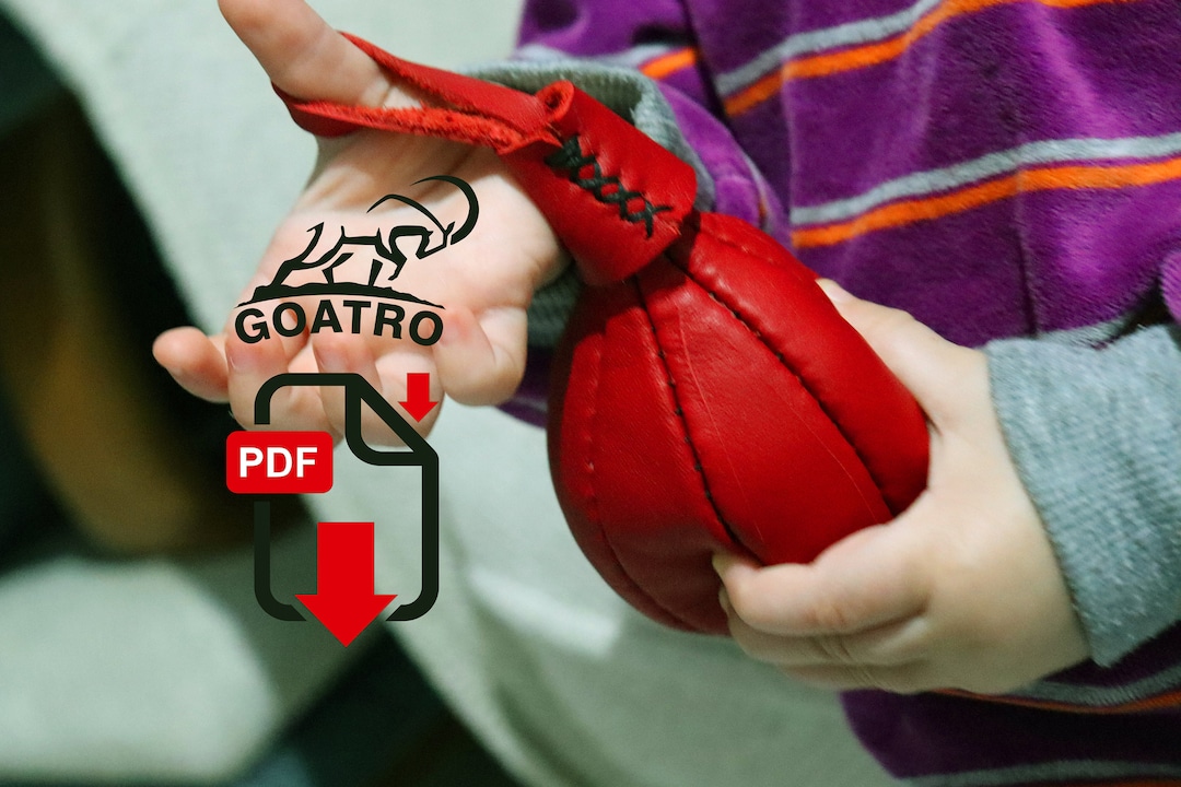 Sandbag Ornaments, Mini Punching Bag Pattern, PDF Leather Punching Bag ...
