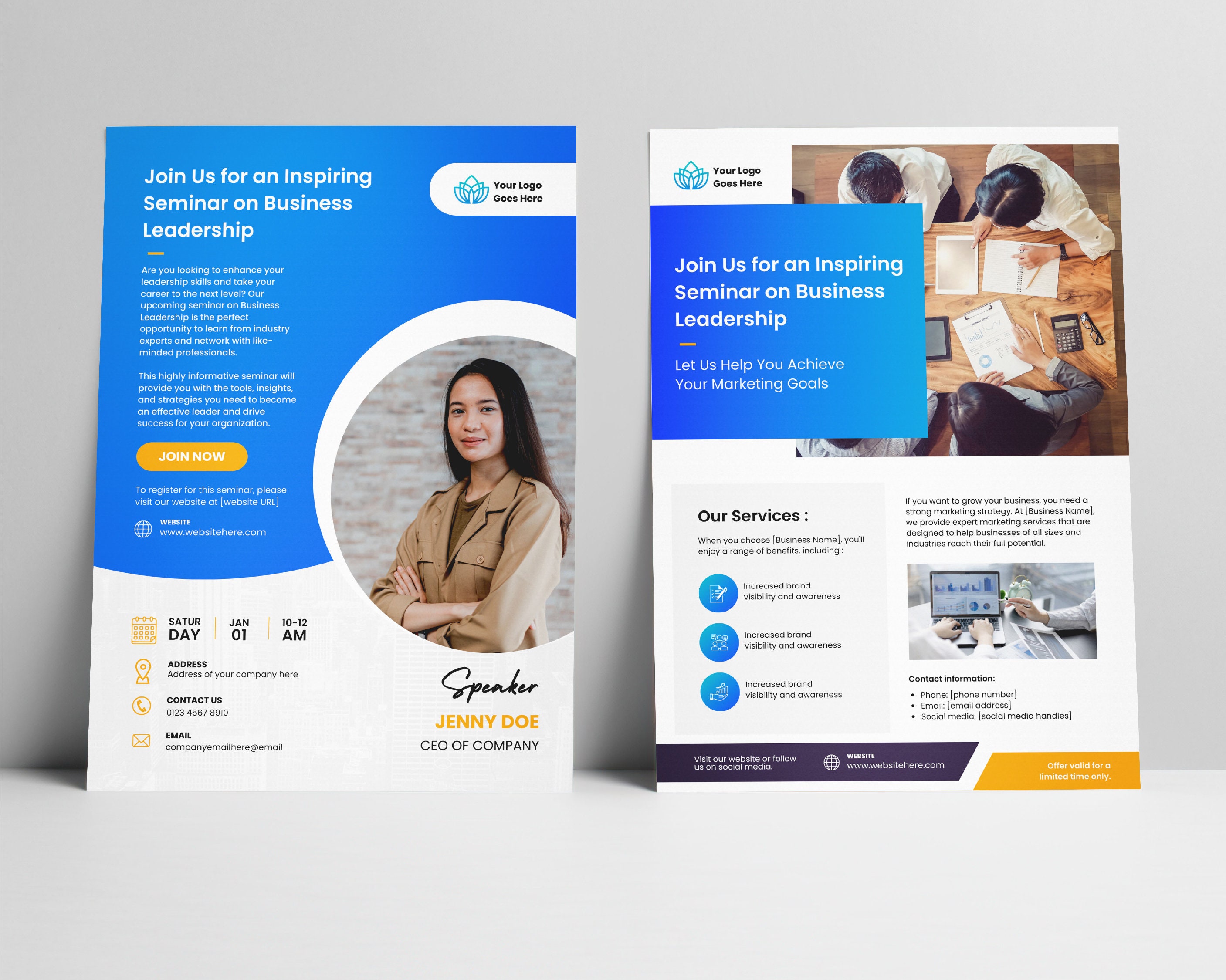 Eye-catching Flyer for Business Marketing Advertisement With Creative ...