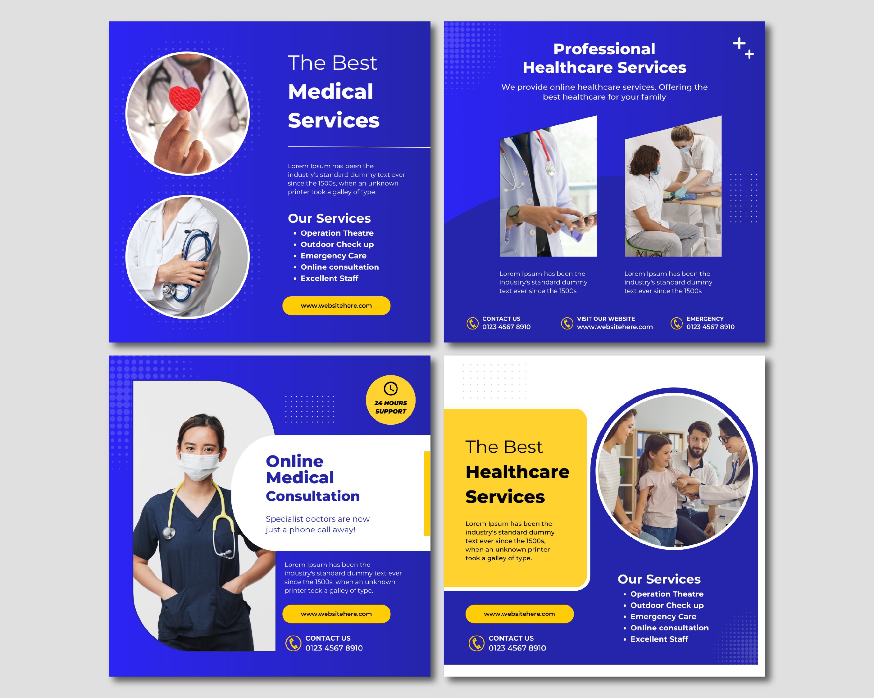 Unique Social Media for Medical and Healthcare Templates Post for ...