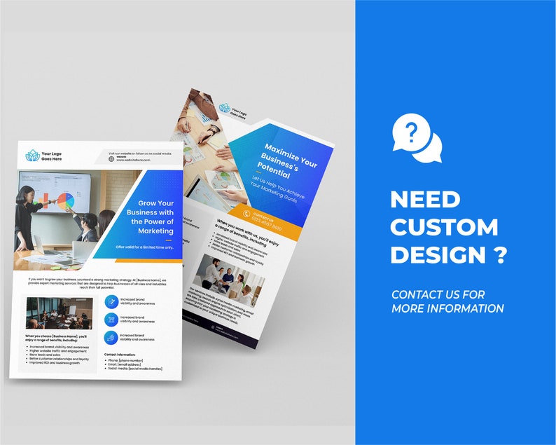 Eye-catching Flyer for Business Marketing Advertisement With Creative ...