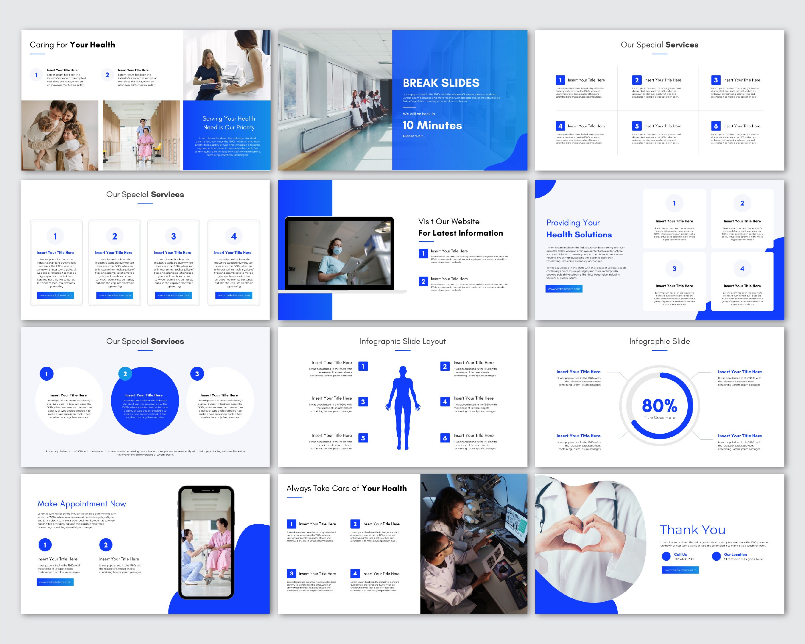 Healthcare Medical Slide Deck Template | Presentation for Business ...