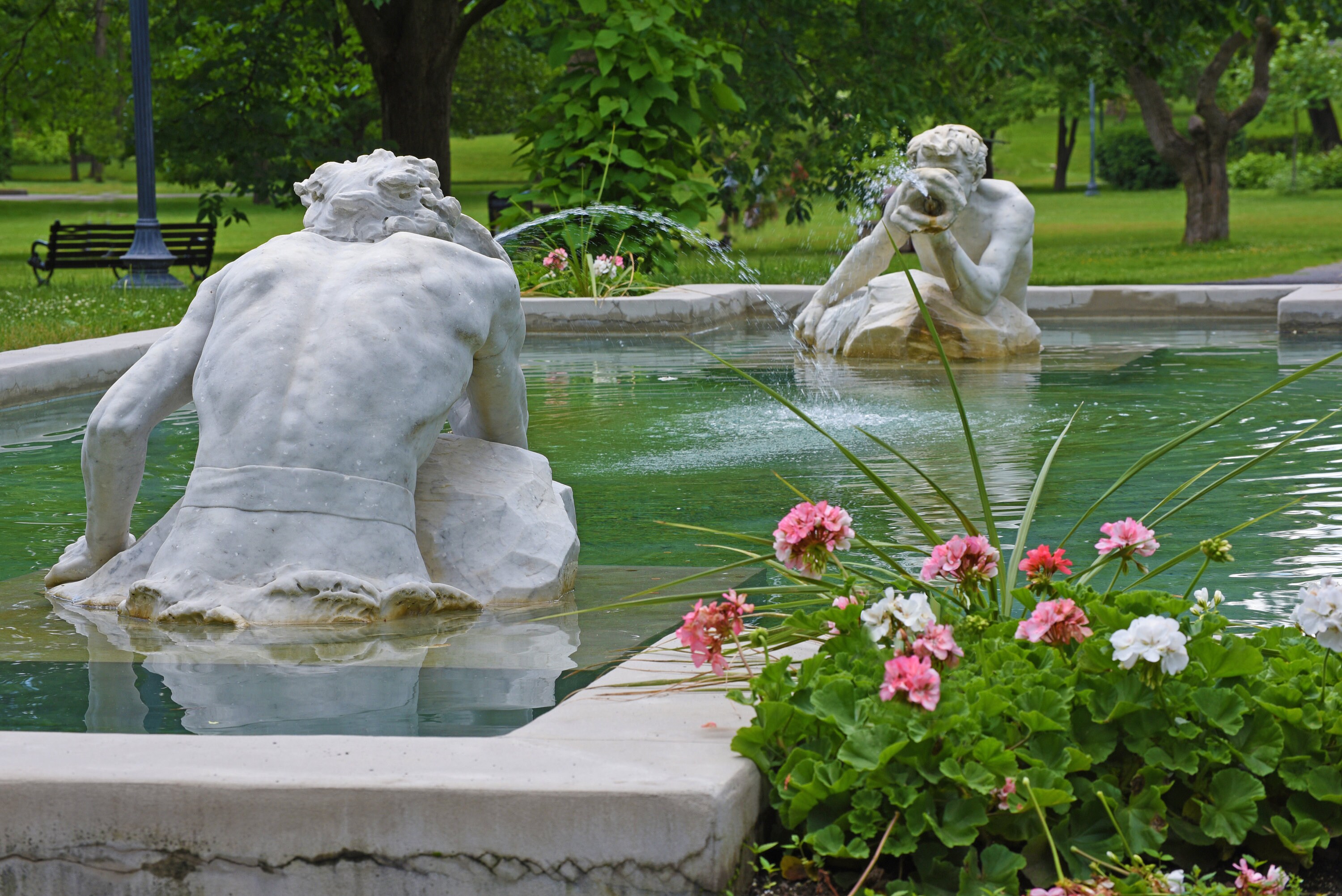 Spit & Spat, Congress Park, Saratoga Springs, NY Print. Photograph by ...
