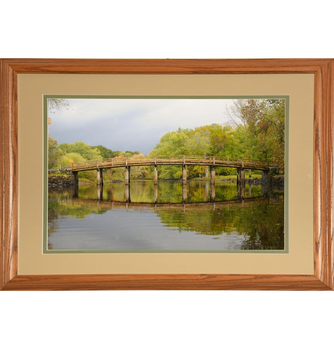 Old North Bridge in Fall, Concord Massachusetts, Photograph by David ...