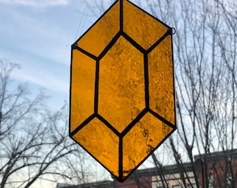 Stained Glass Rupee Suncatcher | Zelda | Breath of the Wild | Tears of ...