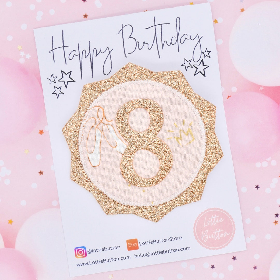 Ballet Birthday Badge, Girls Birthday Badge, Dance Birthday - Etsy