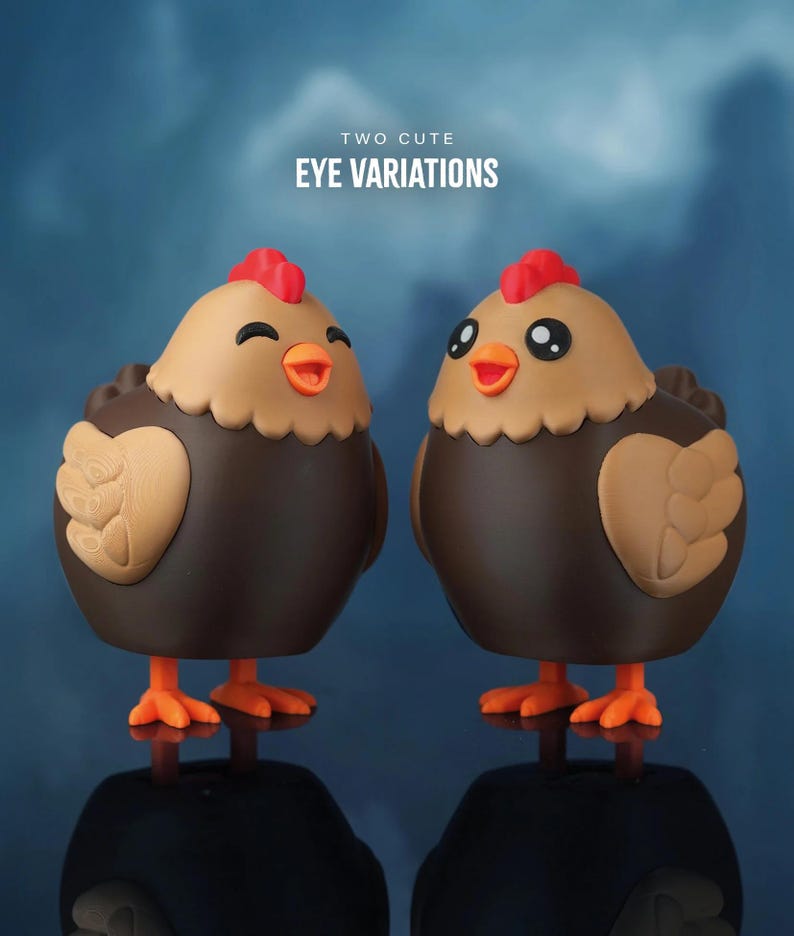 The Chocolate Egg-laying Chicken 3D Printed Egg Laying Chicken ...