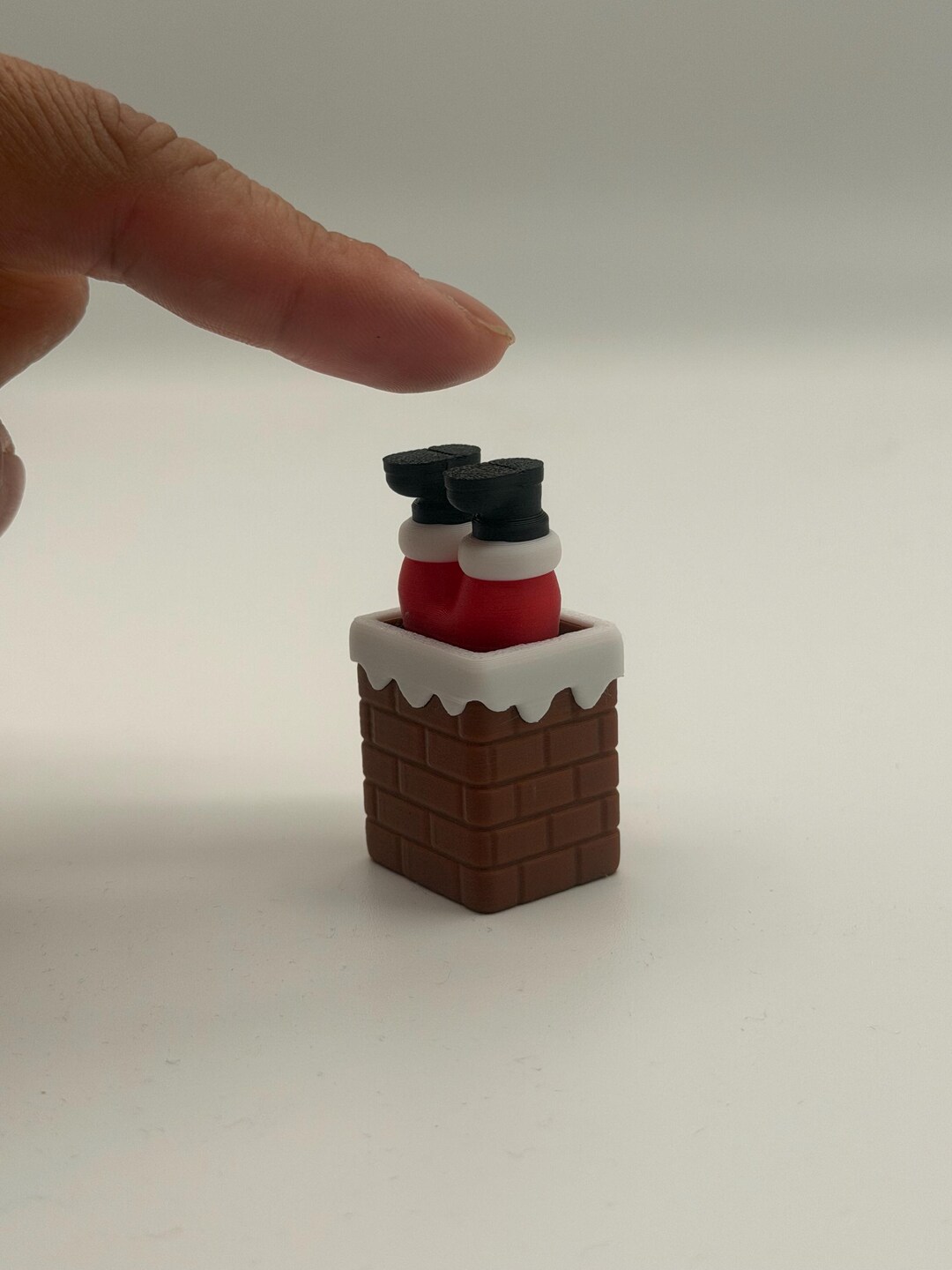 Santa in Chimney Fidget Clicker – 3D Printed Christmas Fidget Toy ...