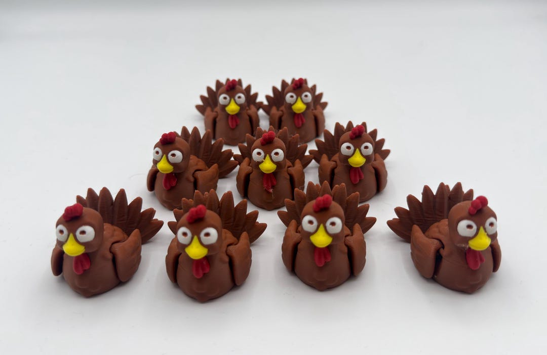 Articulating Turkey Fidget Toy | Cute Thanksgiving Decor | Stress ...
